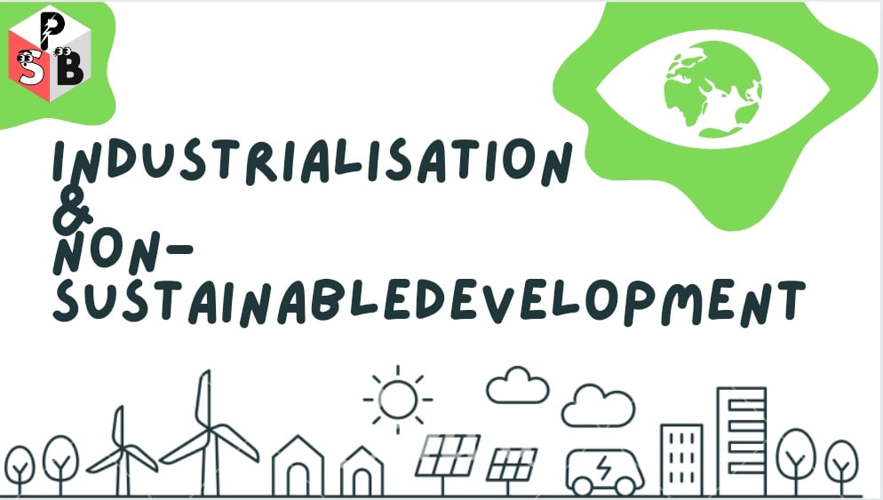 Relation between Industrialisation and Non-Sustainable Development